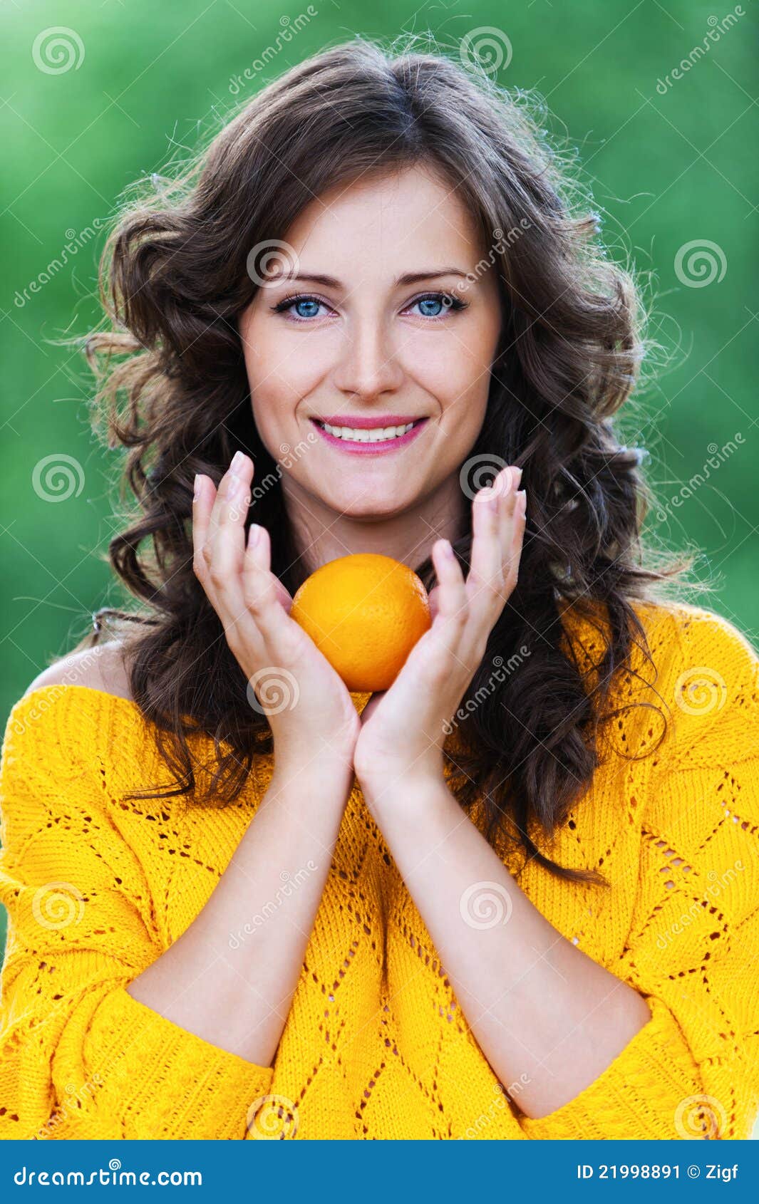 Portrait Young Charming Woman Stock Image - Image of beautiful ...