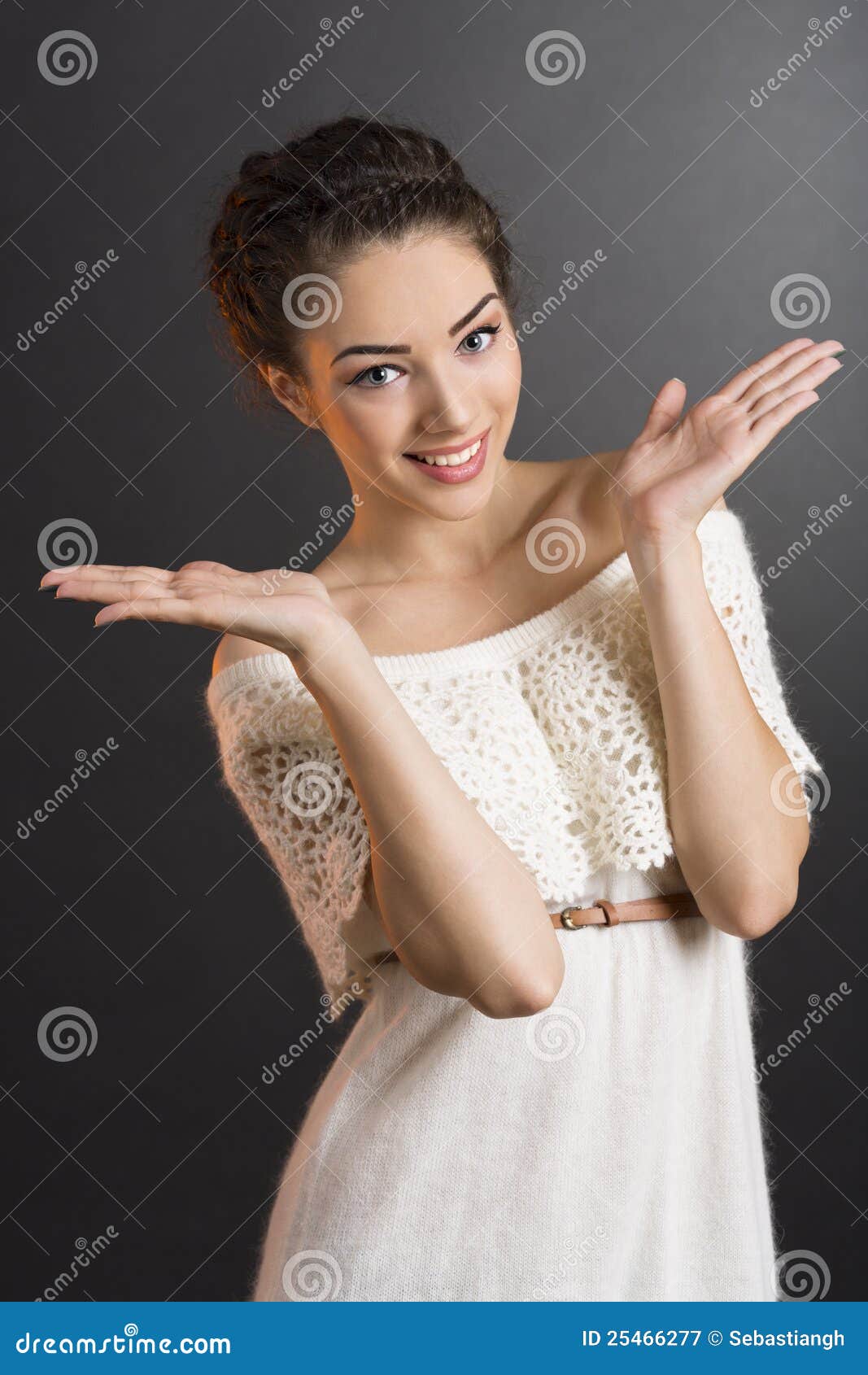 Portrait of Young Cheerful Woman Stock Image - Image of face, gorgeous ...