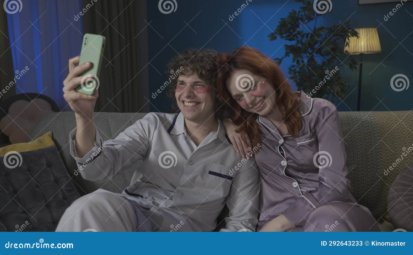 Portrait Of Young Couple Spending Time Together Man And Woman Sitting