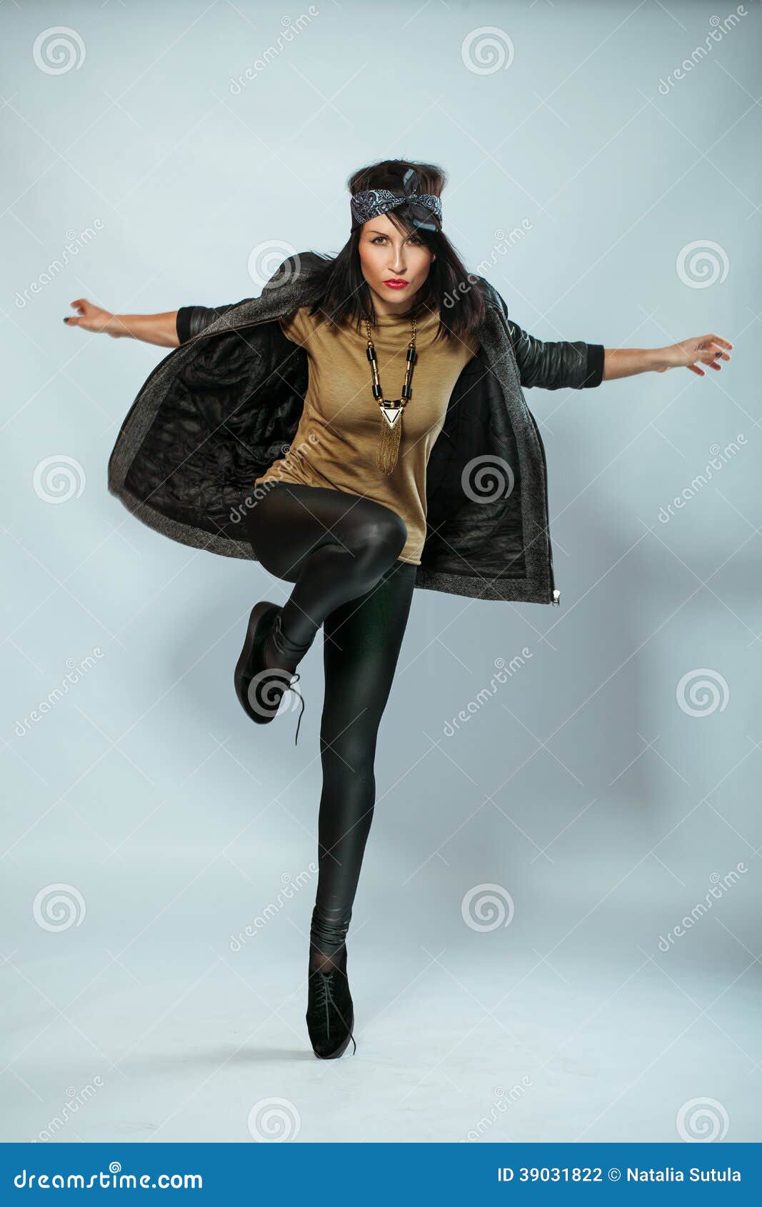 Portrait of Young Dancing Girl Stock Photo - Image of bright, lifestyle ...