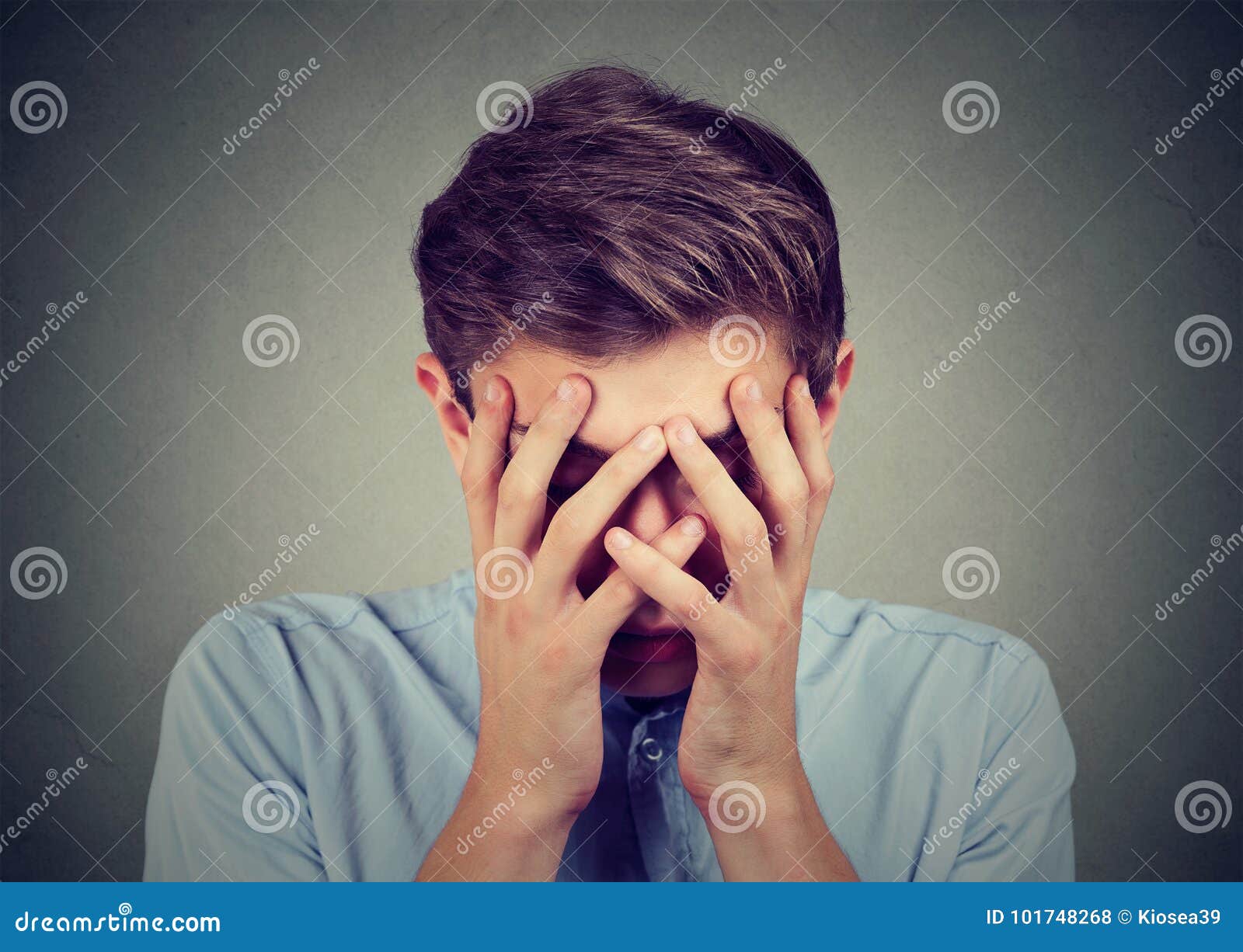 Portrait of a Desperate Man Stock Photo - Image of loneliness ...