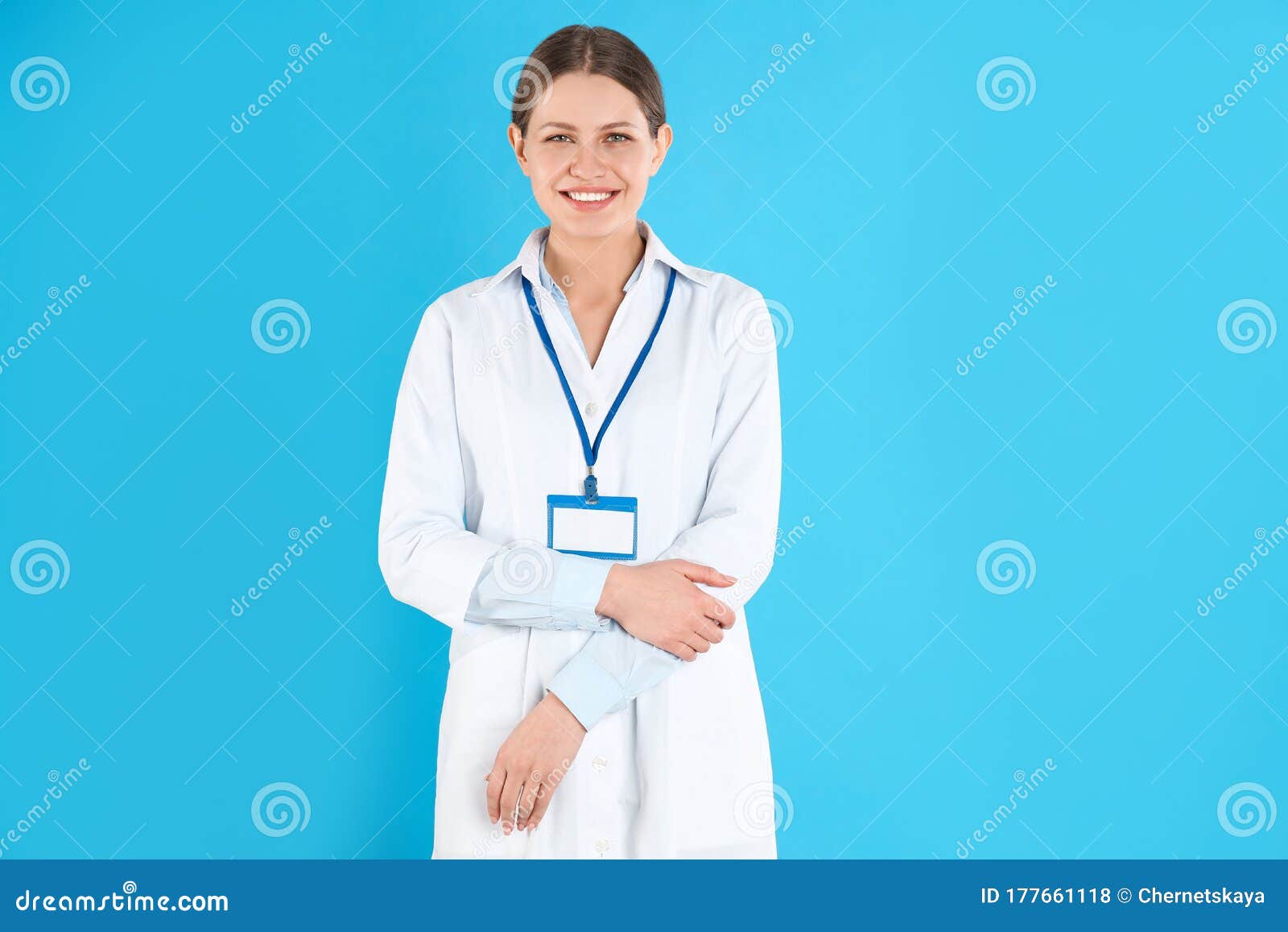 Portrait of Young Doctor on Background Stock Photo - Image of ...