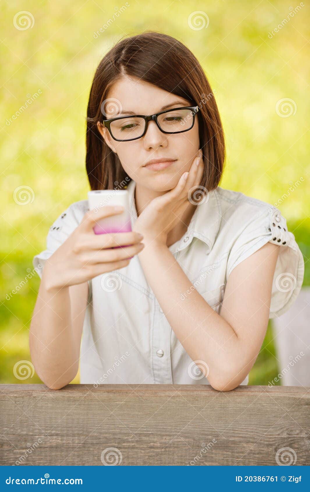 Portrait of Young Earnest Woman Stock Image - Image of goggles, clever ...