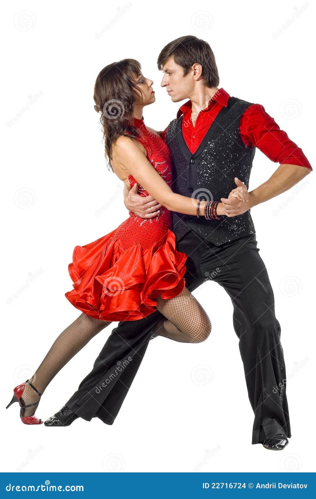 Portrait of Young Elegance Tango Dancers. Stock Photo - Image of ...