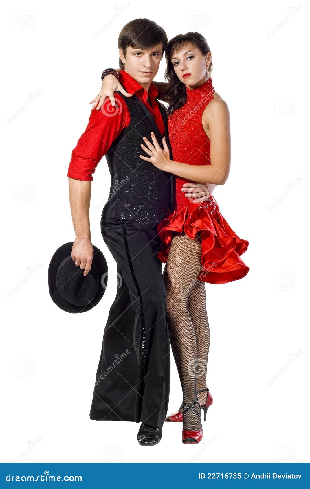 Portrait of Young Elegance Tango Dancers. Stock Image - Image of beauty ...
