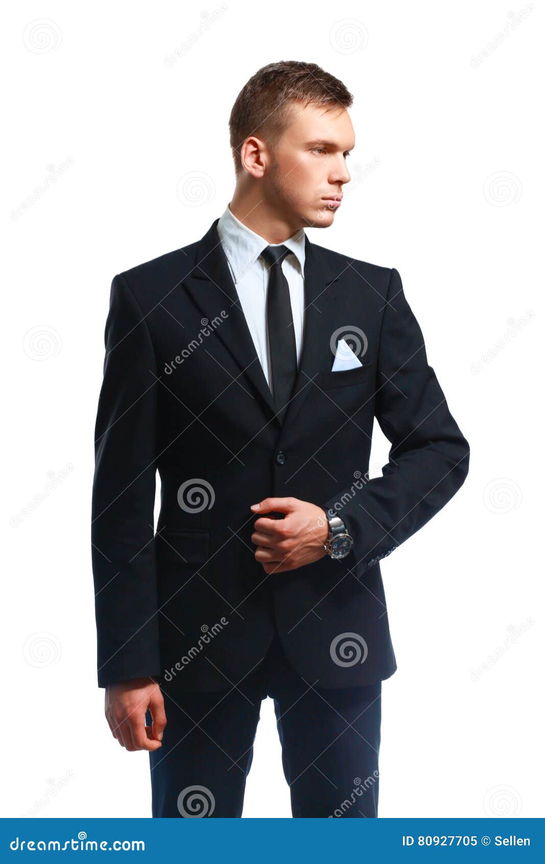 Portrait of a Young Executive in Business Suit Stock Image - Image of ...