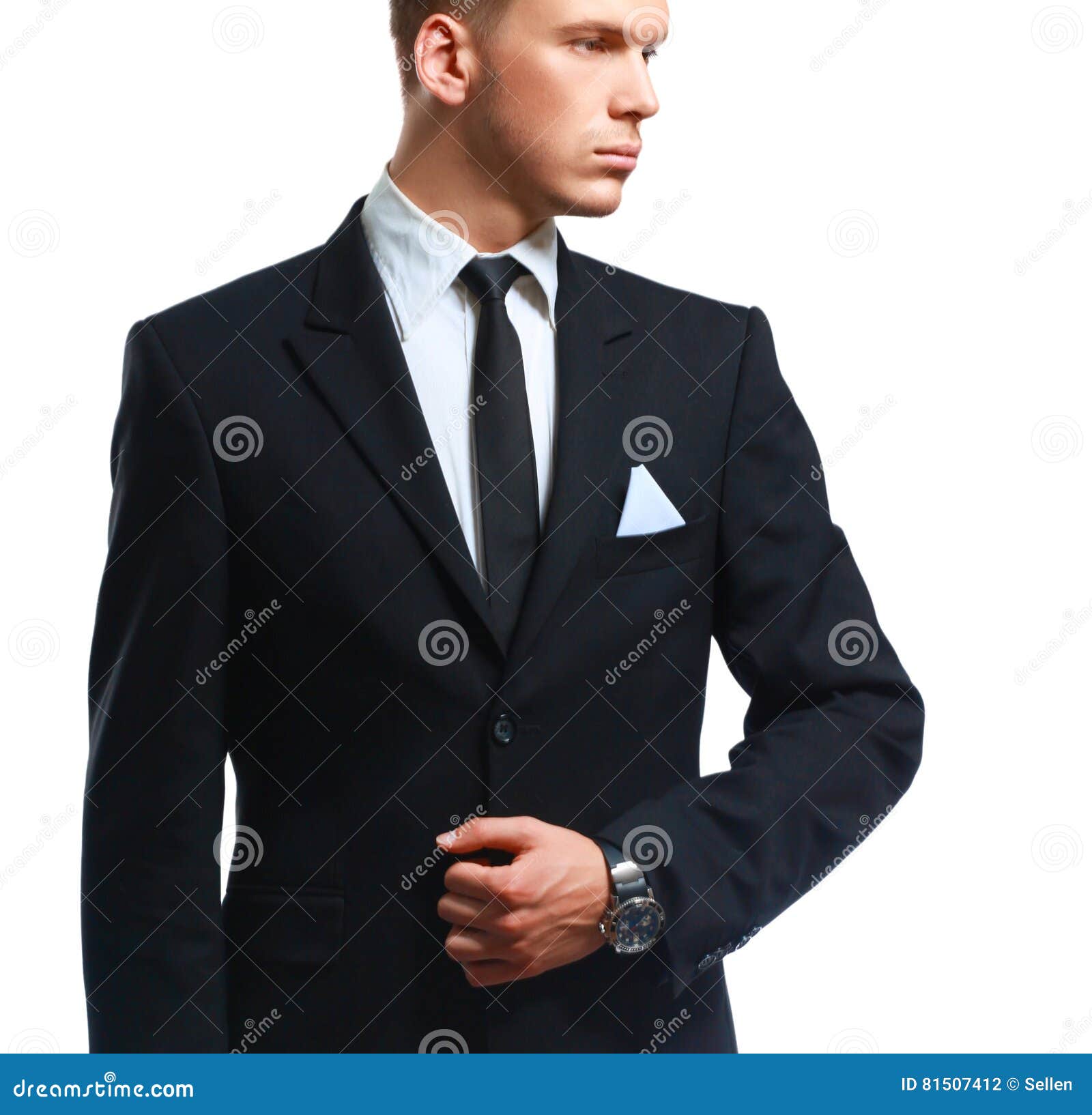 Portrait of a Young Executive in Business Suit Stock Photo - Image of ...