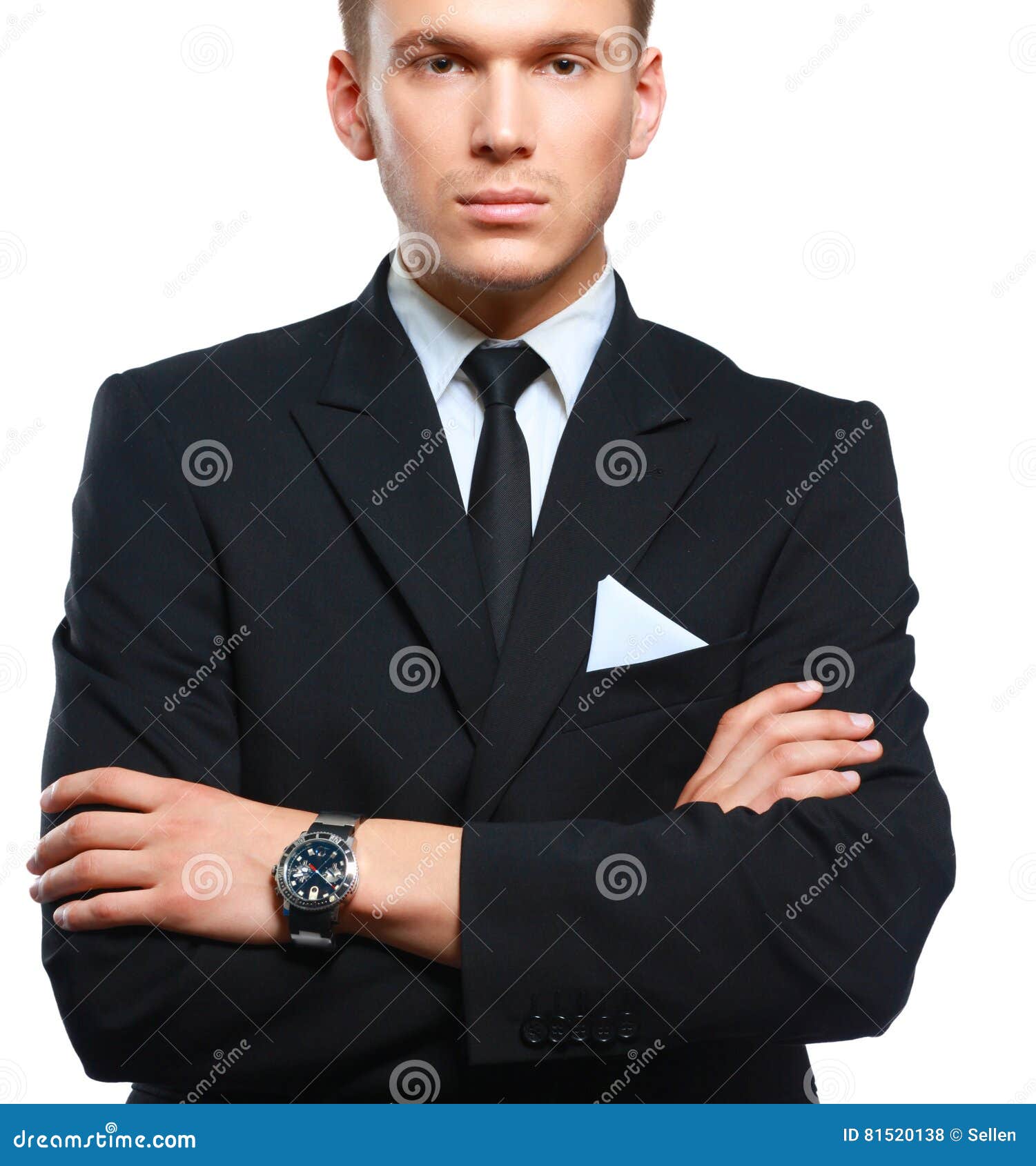 Portrait of a Young Executive in Business Suit Stock Photo - Image of ...