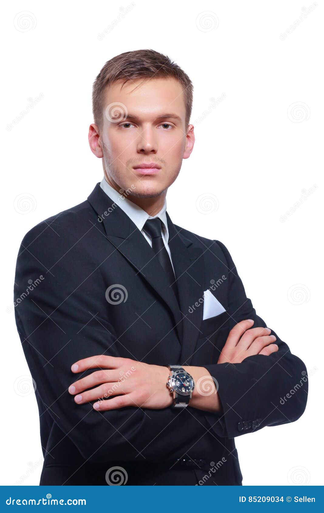 Portrait of a Young Executive in Business Suit Stock Photo - Image of ...