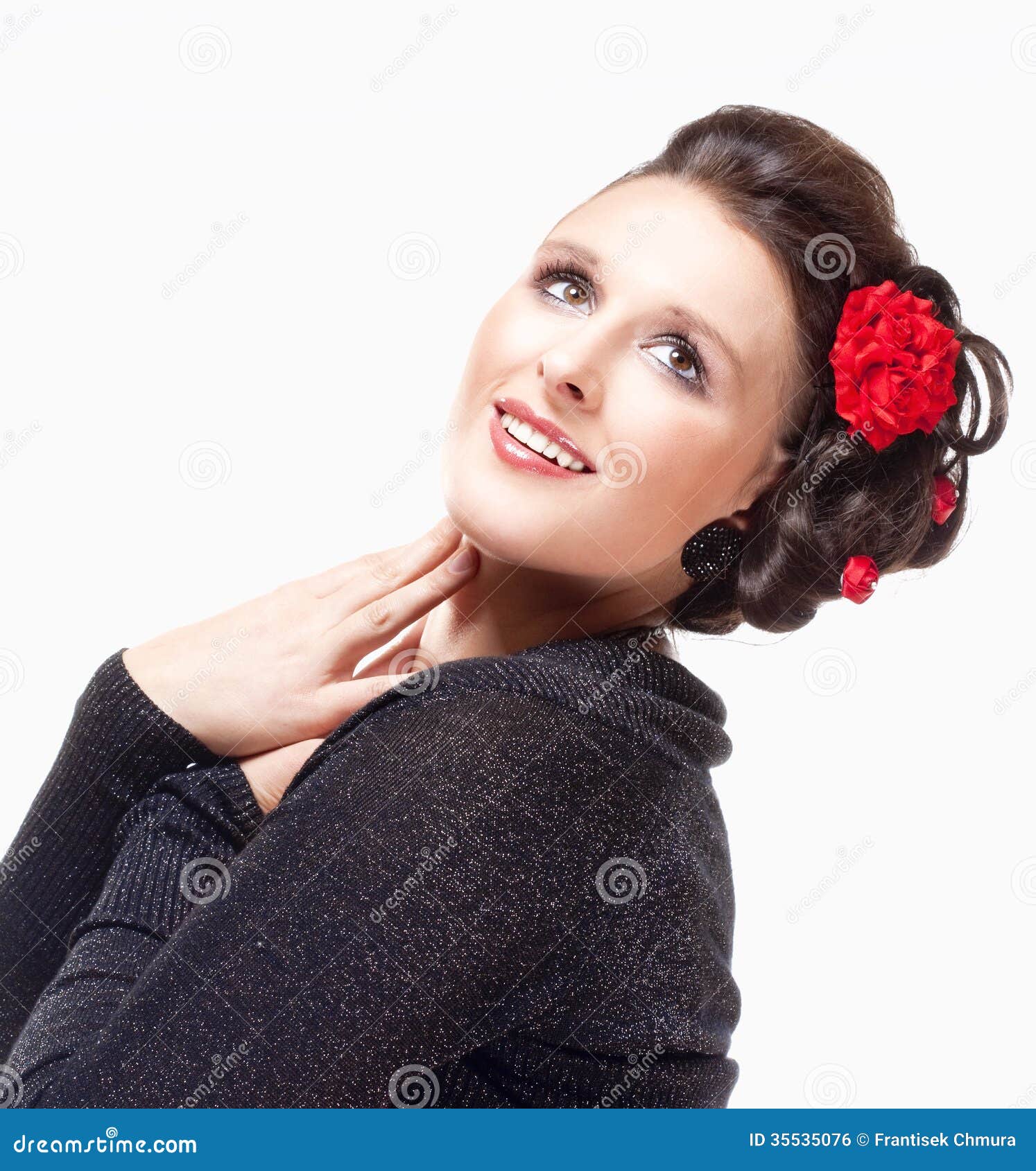 Portrait of Young Female Opera Singer Stock Photo - Image of performer ...