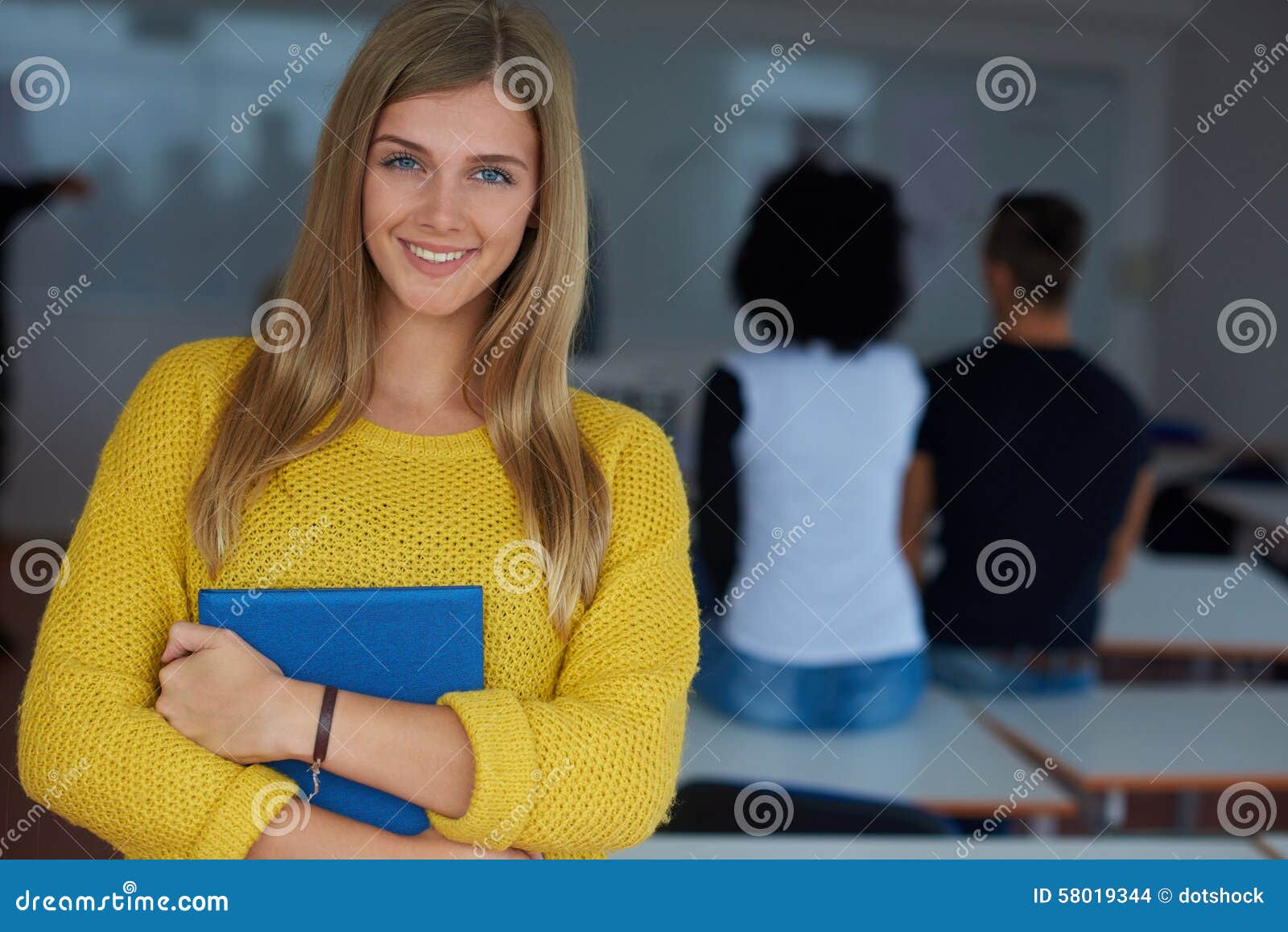 Portrait of Young Female Student Stock Photo - Image of people ...