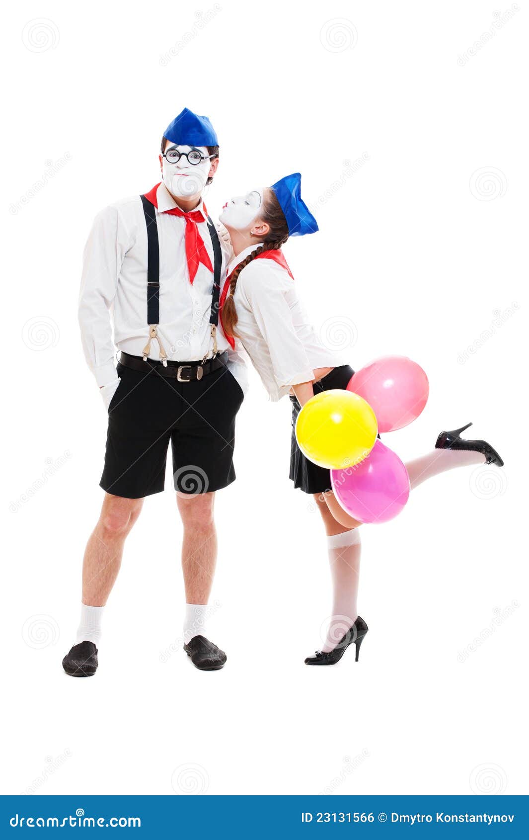 Sad And Funny Mimes Stock Photography | CartoonDealer.com #32968340