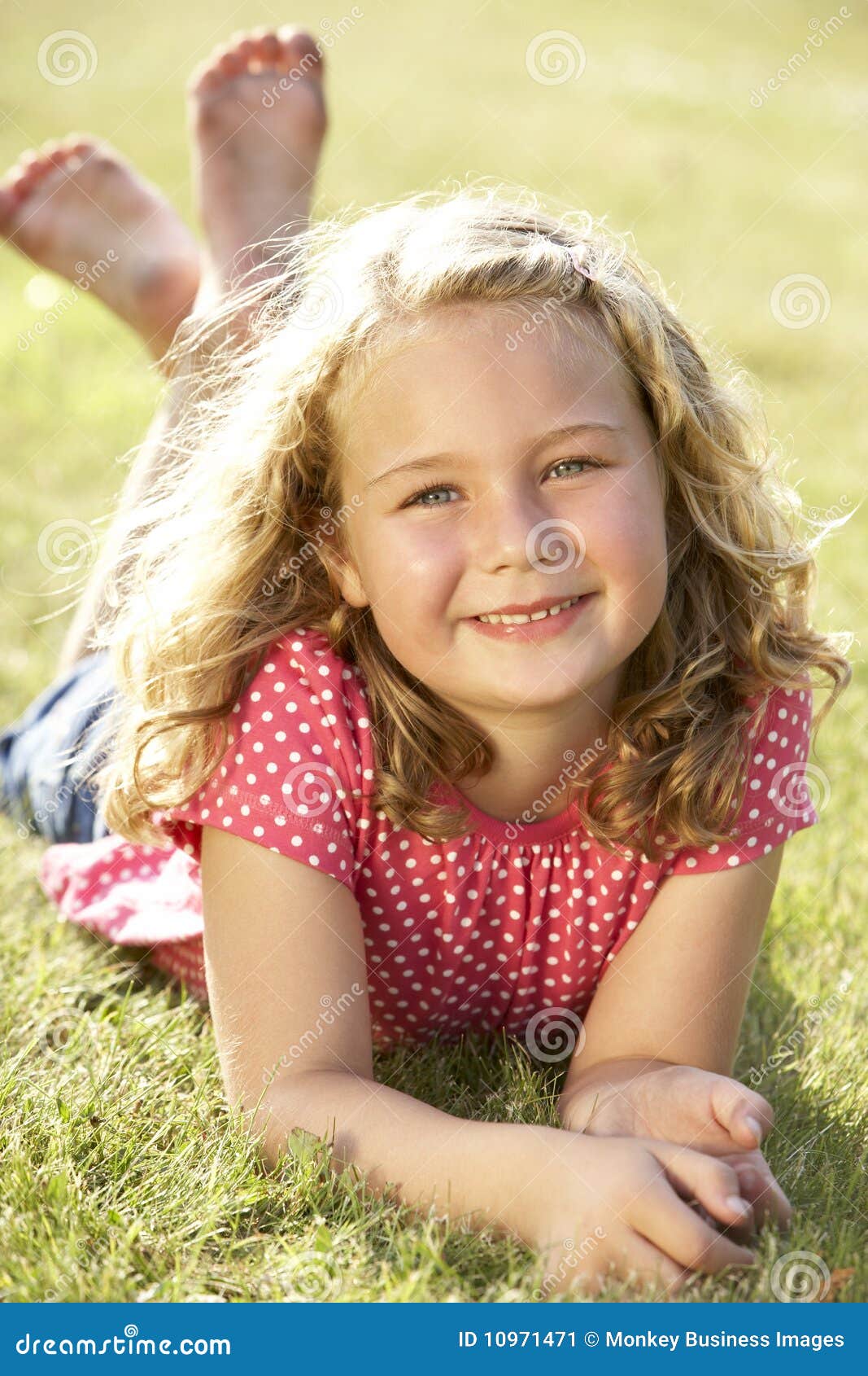 Portrait of Young Girl in Countryside Stock Image - Image of person ...