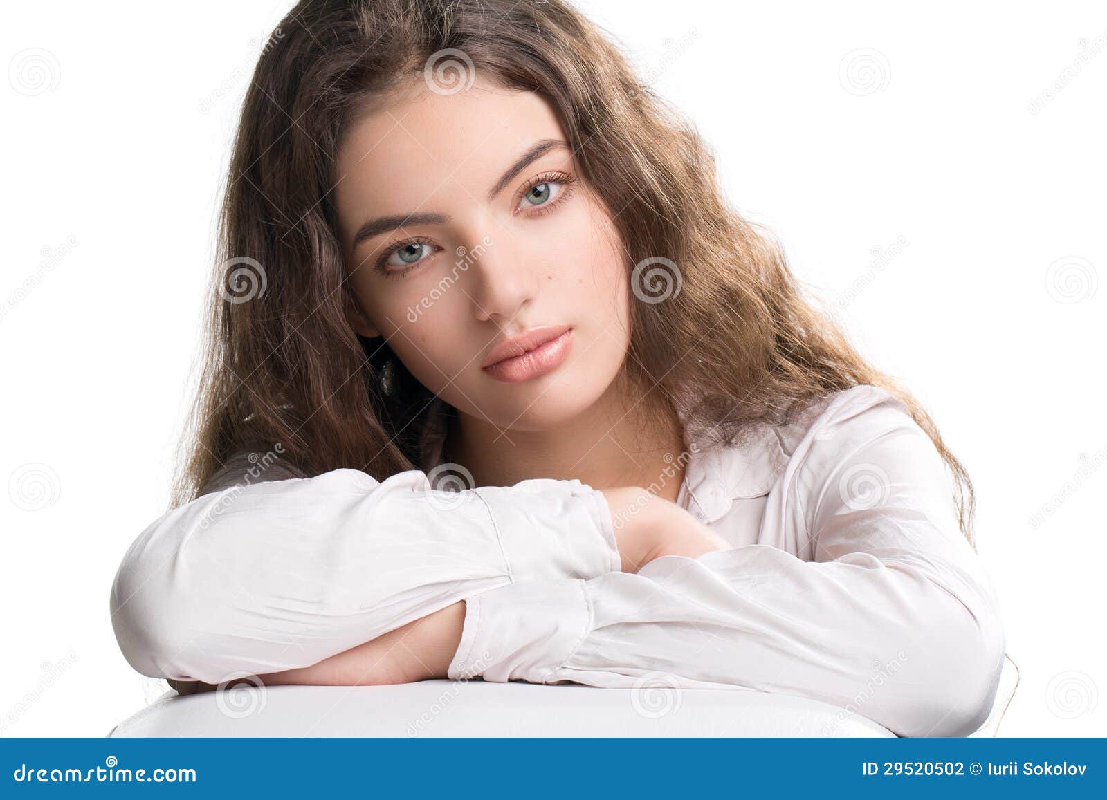 Portrait of a Young Girl Looking at the Camera Stock Photo - Image of ...