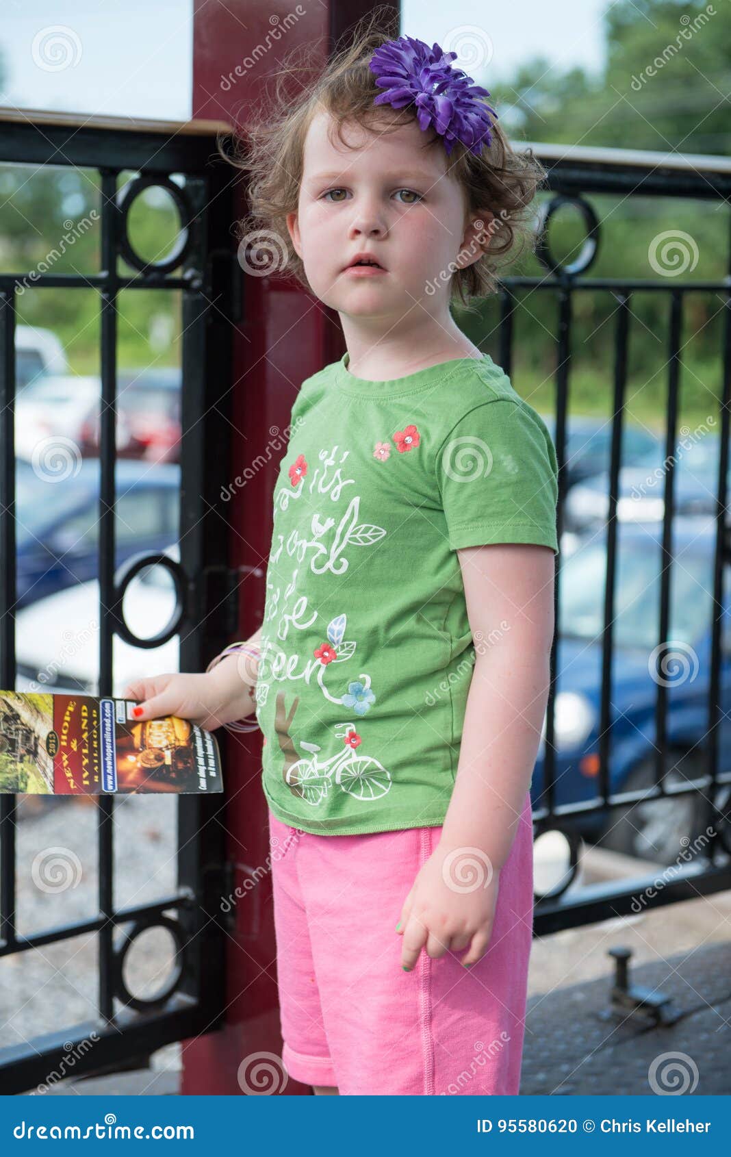 Portrait of Young Girl Riding on Train Stock Photo - Image of adventure ...
