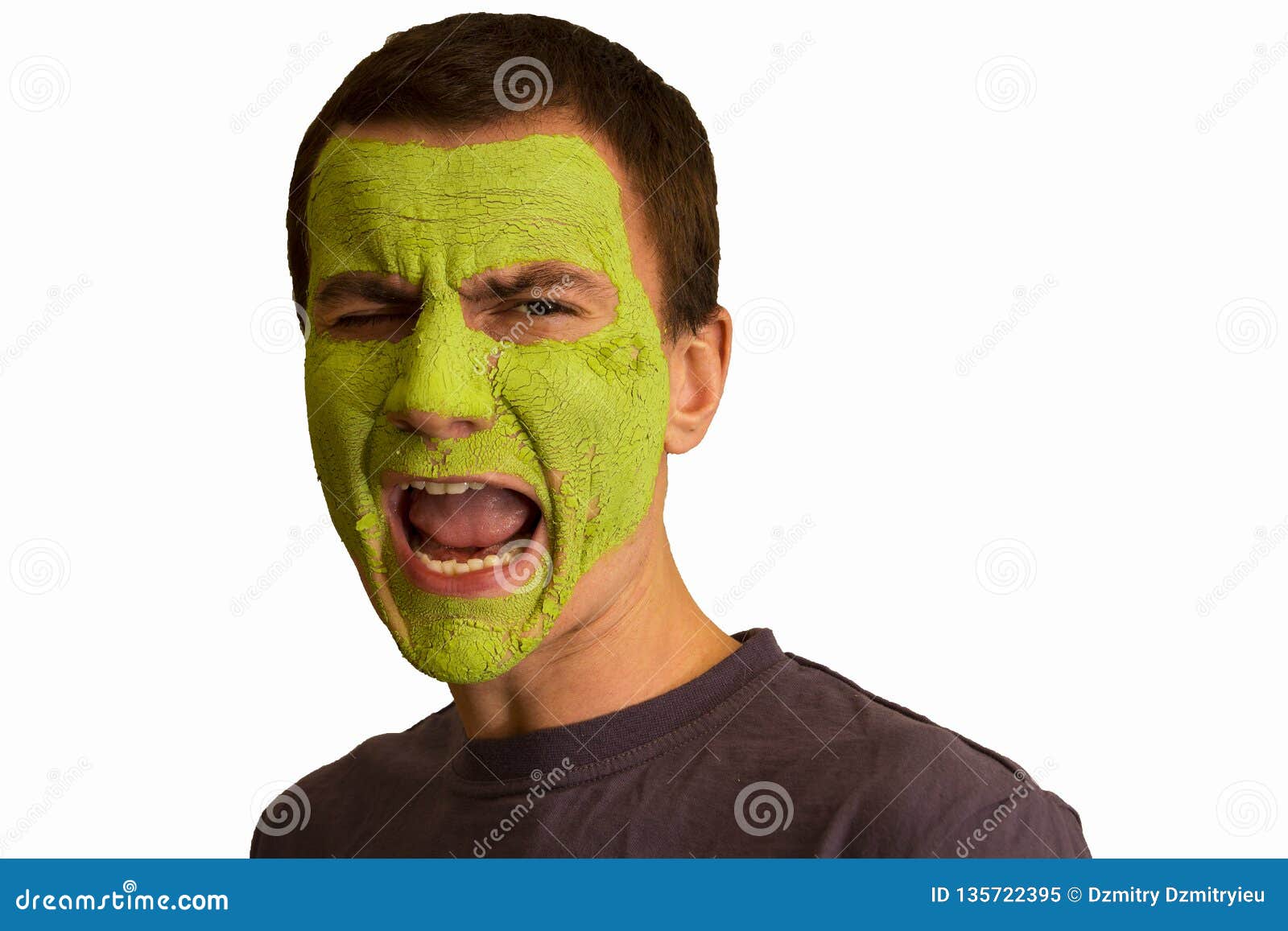 Portrait Of A Young Guy With A Green Face Mask Stock Image - Image of ... Portrait Of A Young Guy With A Green Face Mask Stock Image - Image of ...