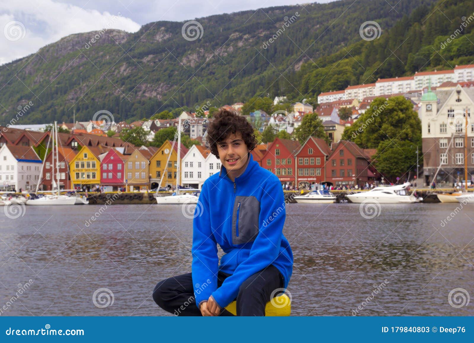 Portrait of Young Handsome Boy in Norway Stock Image - Image of camera ...
