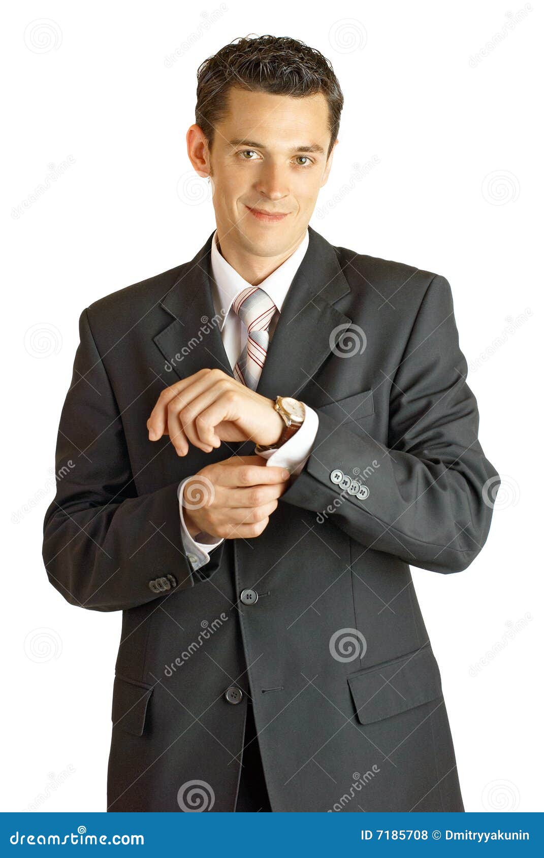 Portrait Of A Young Handsome Businessman Stock Photo - Image of ...