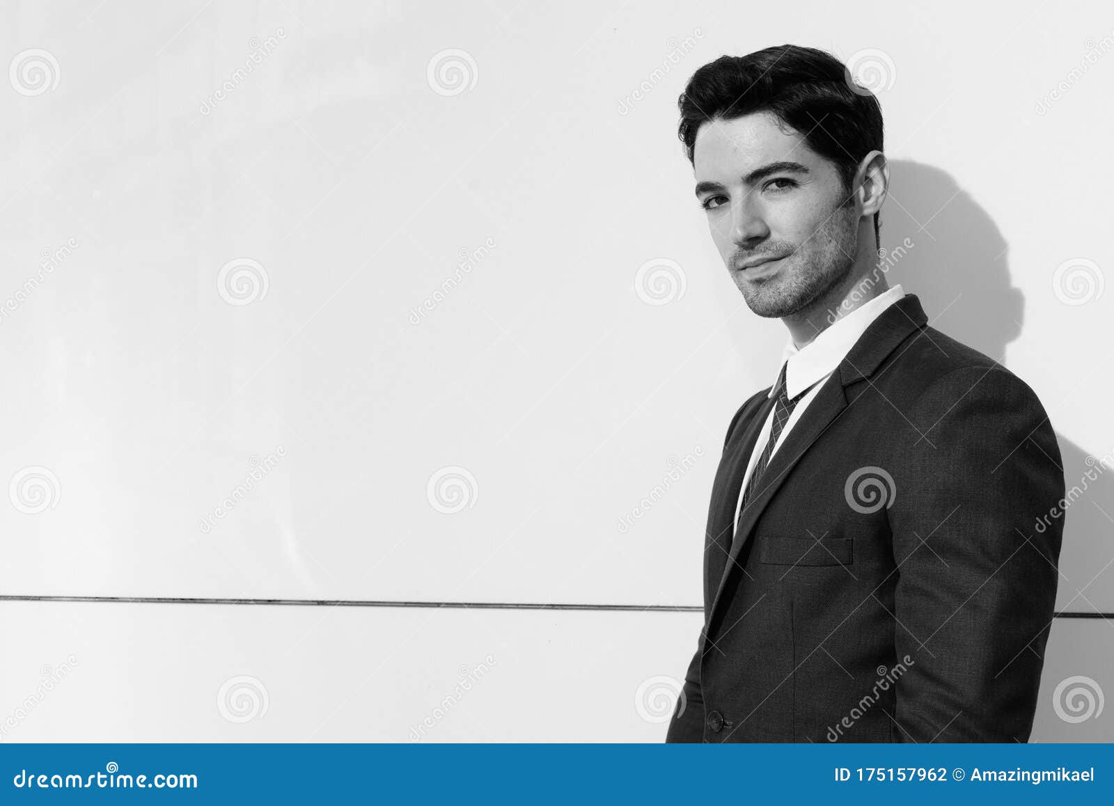 Portrait of Young Handsome Businessman Outside the Building Stock Photo ... Portrait of Young Handsome Businessman Outside the Building Stock Photo ...