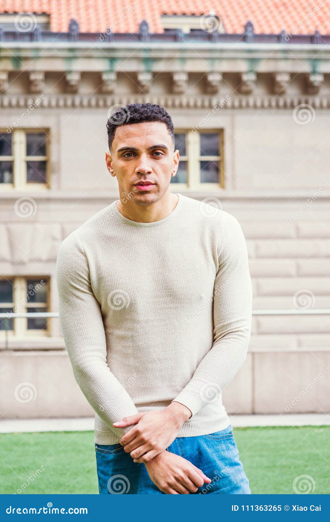 Portrait of Young Handsome Mixed Race Man in New York, Stock Image ... Portrait of Young Handsome Mixed Race Man in New York, Stock Image ...