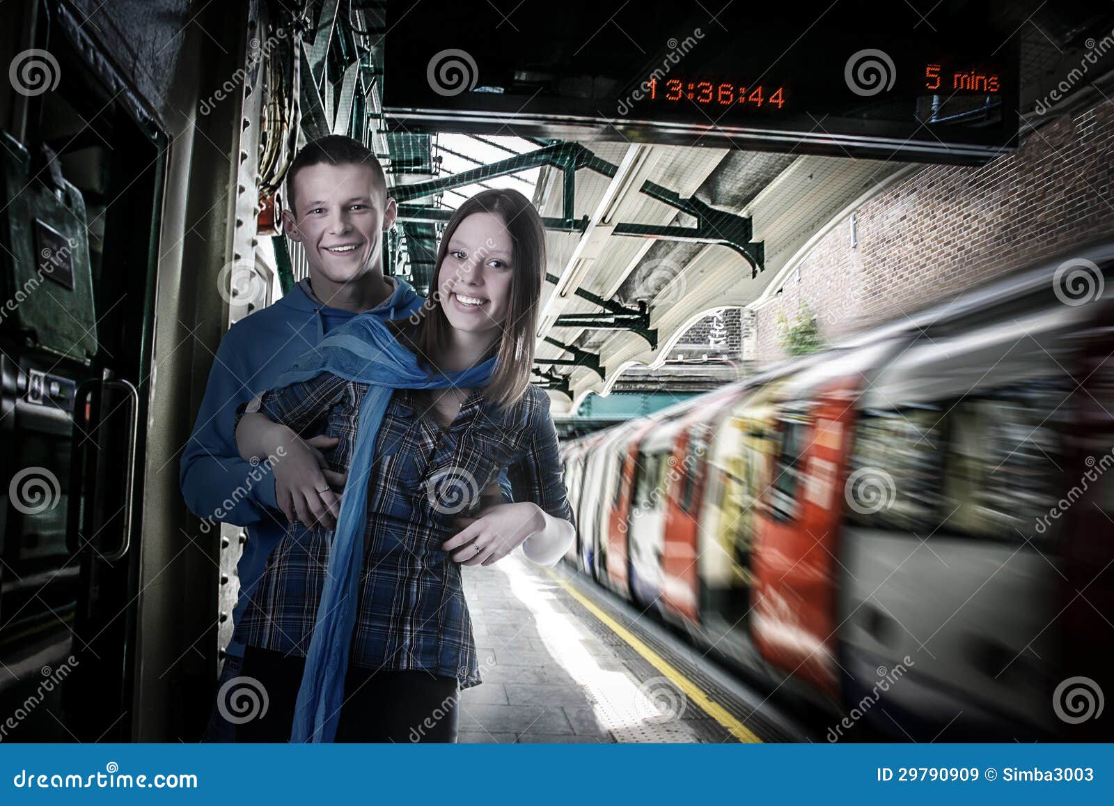 Underground couple stock image. Image of couple, caucasian - 29790909