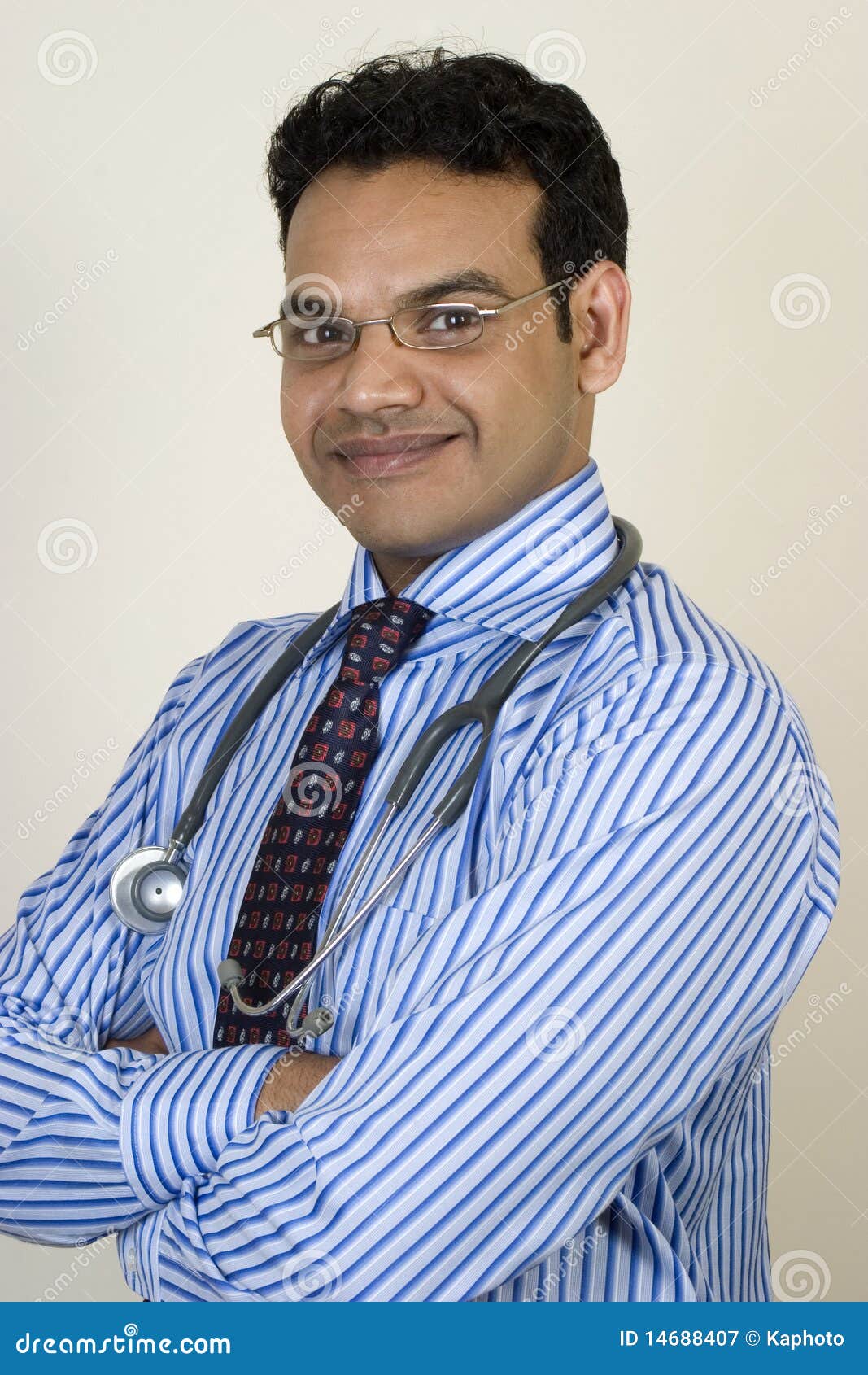 Portrait of Young Indian Doctor Stock Image - Image of indian, smiling ...