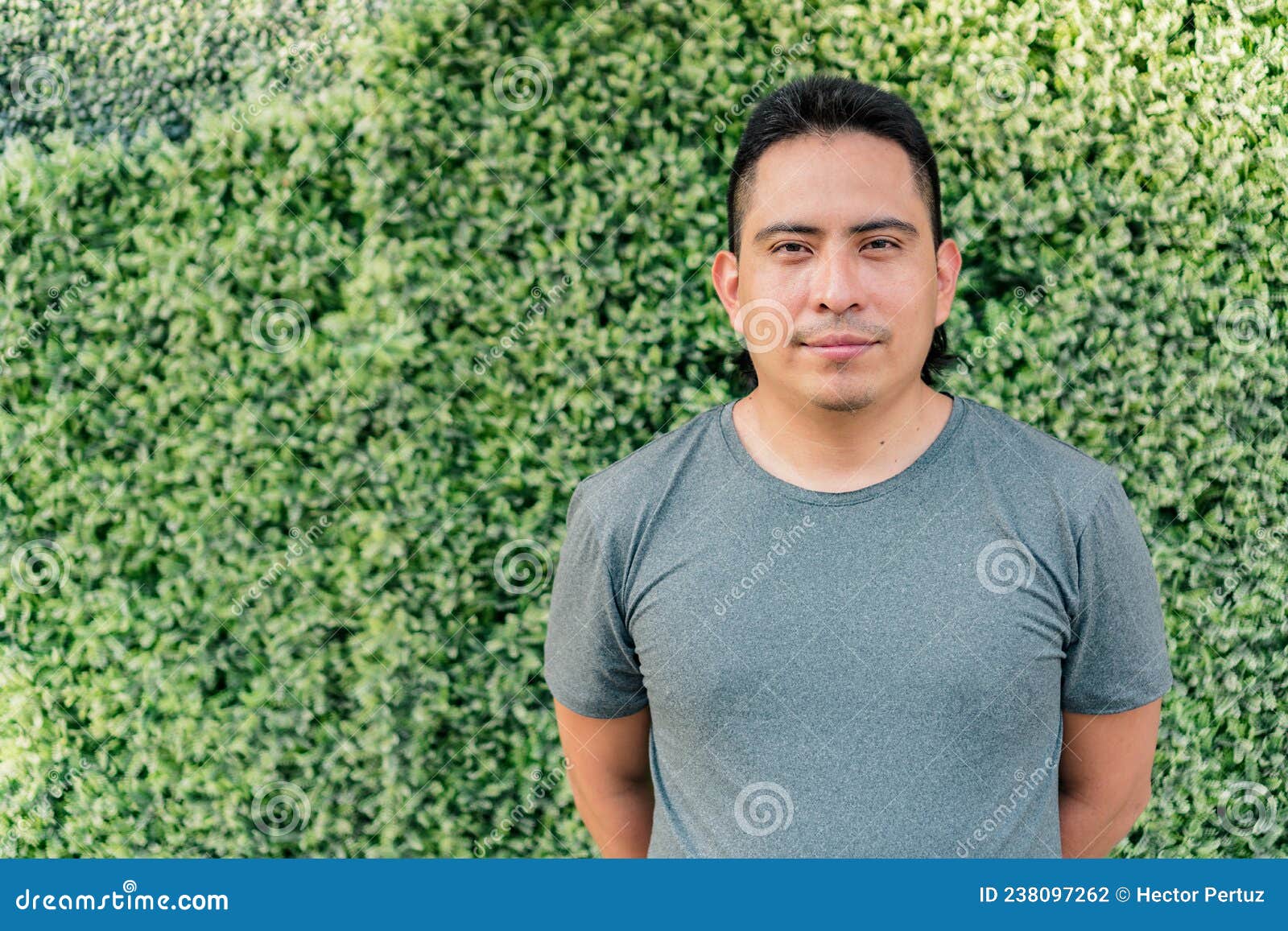 Portrait of a Young Indigenous Man Dressed in Casual Clothes Stock ...