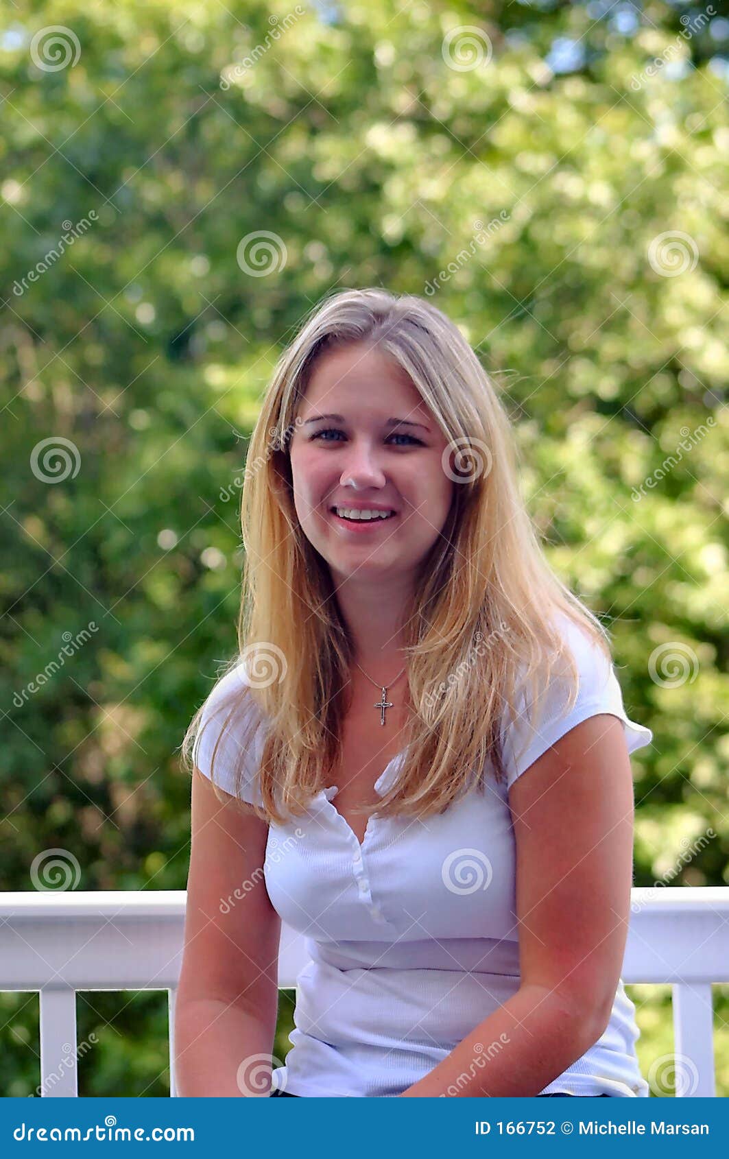 Portrait of a young lady stock photo. Image of arms, adult - 166752
