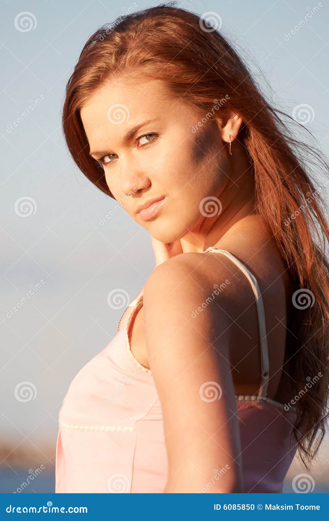 Portrait of a young lady stock photo. Image of expression - 6085850