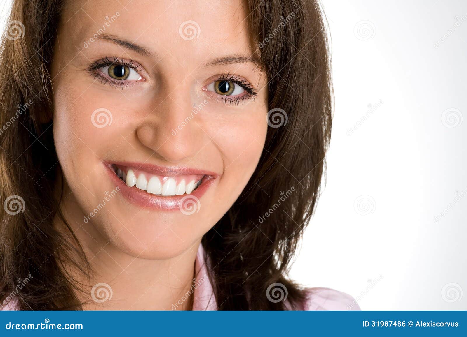 Portrait of Young Lady with Beautiful Smile Stock Photo - Image of ...