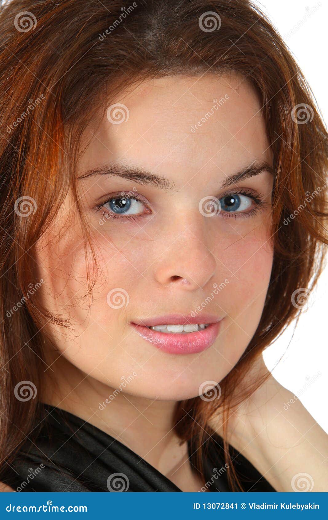 Portrait of the Young Lady Close Up Stock Image - Image of adult ...