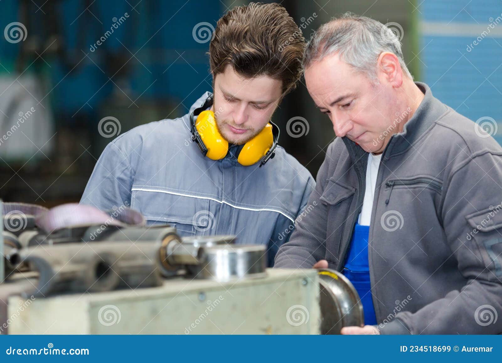 Portrait young machinist stock image. Image of button - 234518699