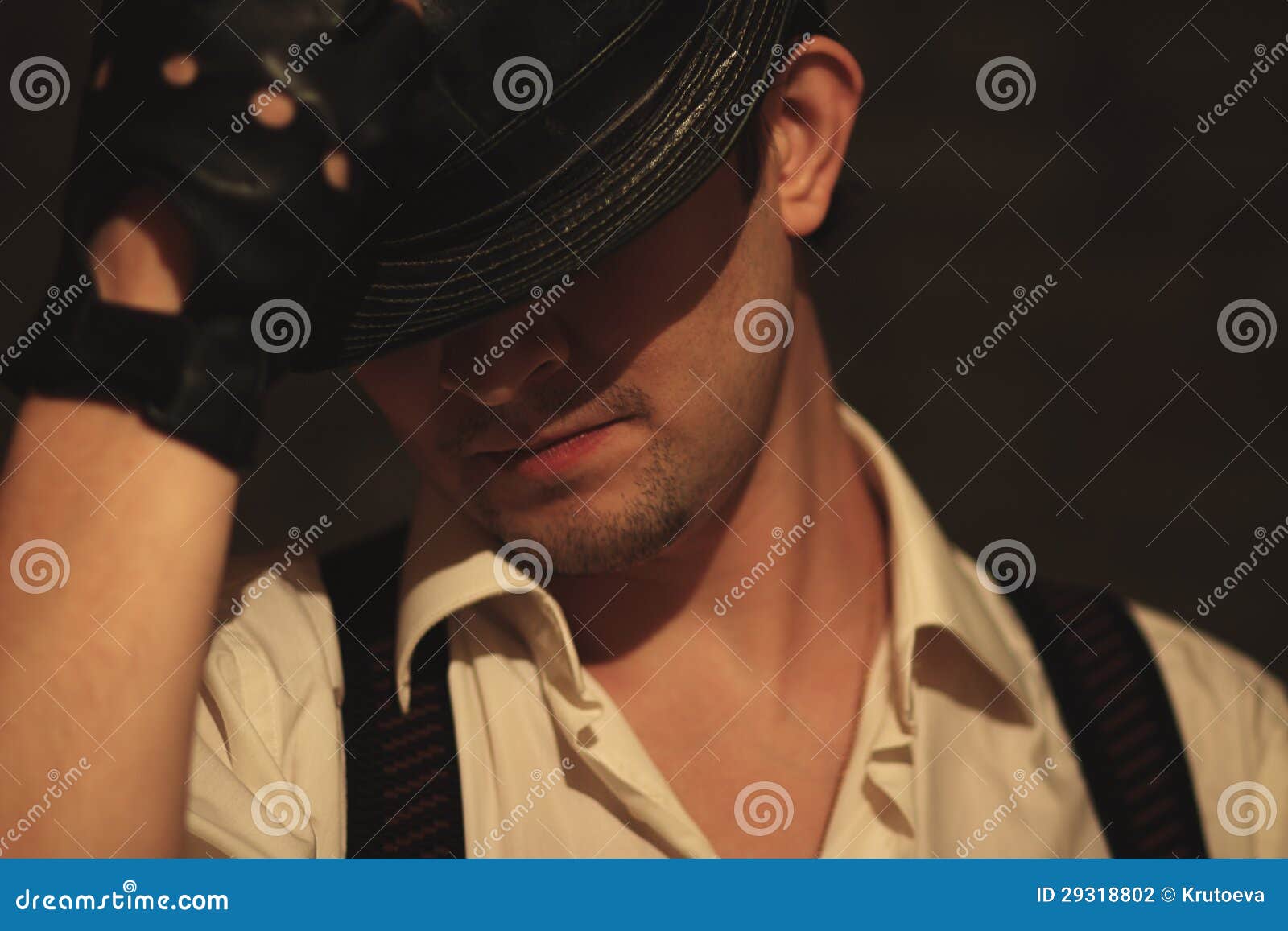 Portrait of Young Mafia Man Stock Photo - Image of person, 2530: 29318802