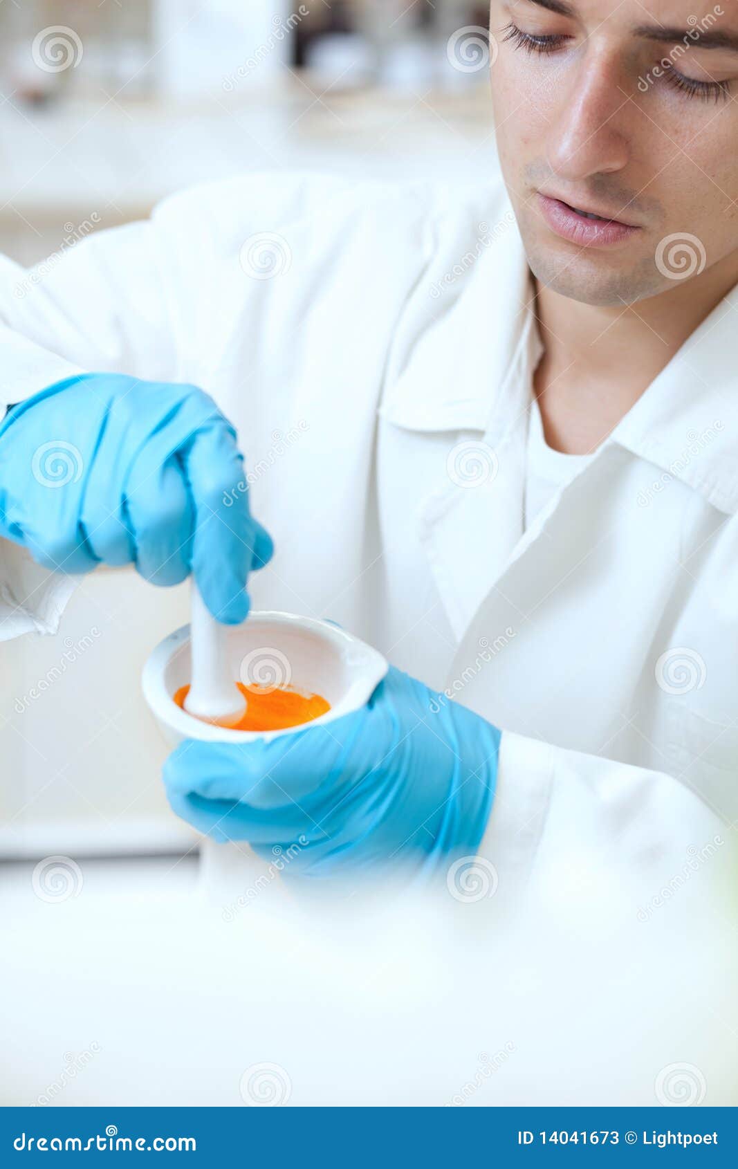Portrait of a Young Male Researcher Stock Image - Image of background ...