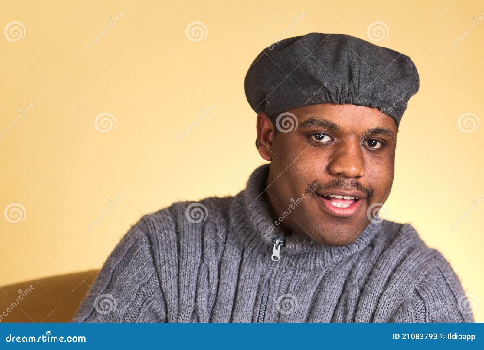 Portrait of a Young Man of African Descent Stock Image - Image of ...