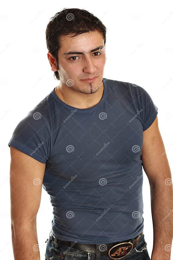 Portrait of a Young Man with an Attitude Stock Image - Image of black ...