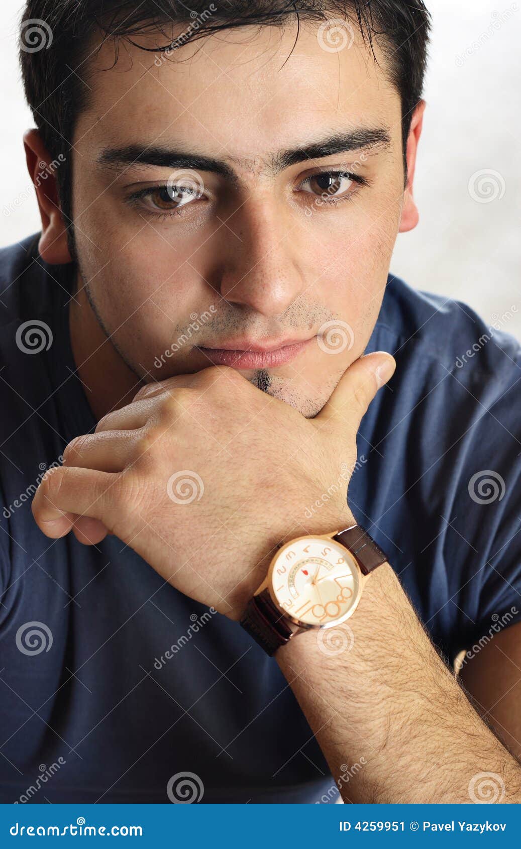 Portrait of a Young Man with an Attitude Stock Image - Image of healthy ...