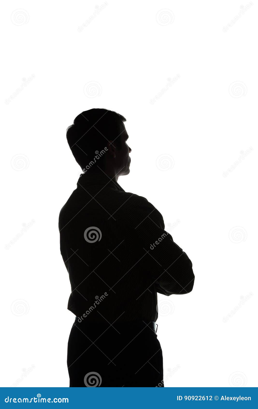 Portrait of a Young Man, Back View Stock Photo - Image of profile ...