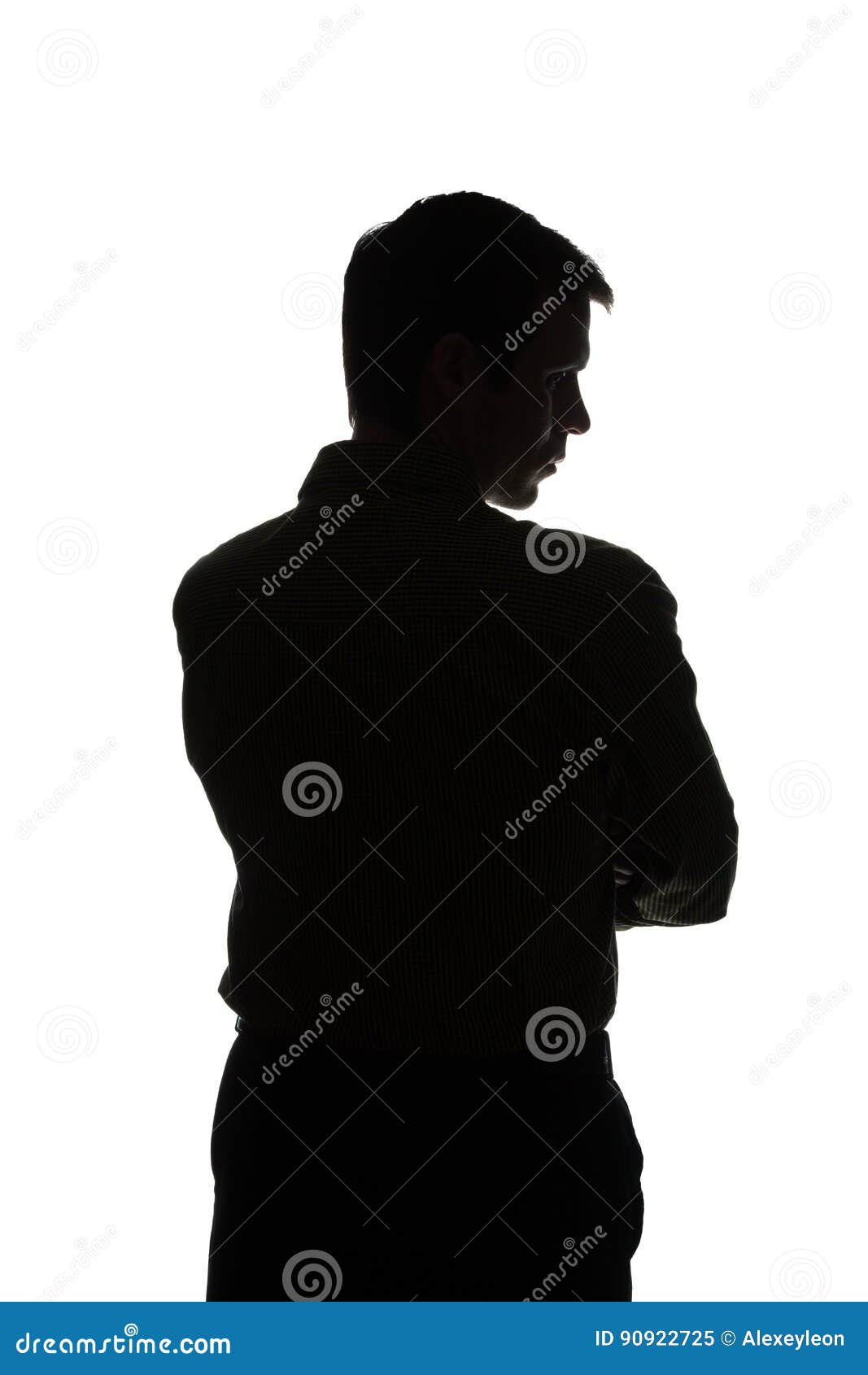 Man Looking Back Silhouette