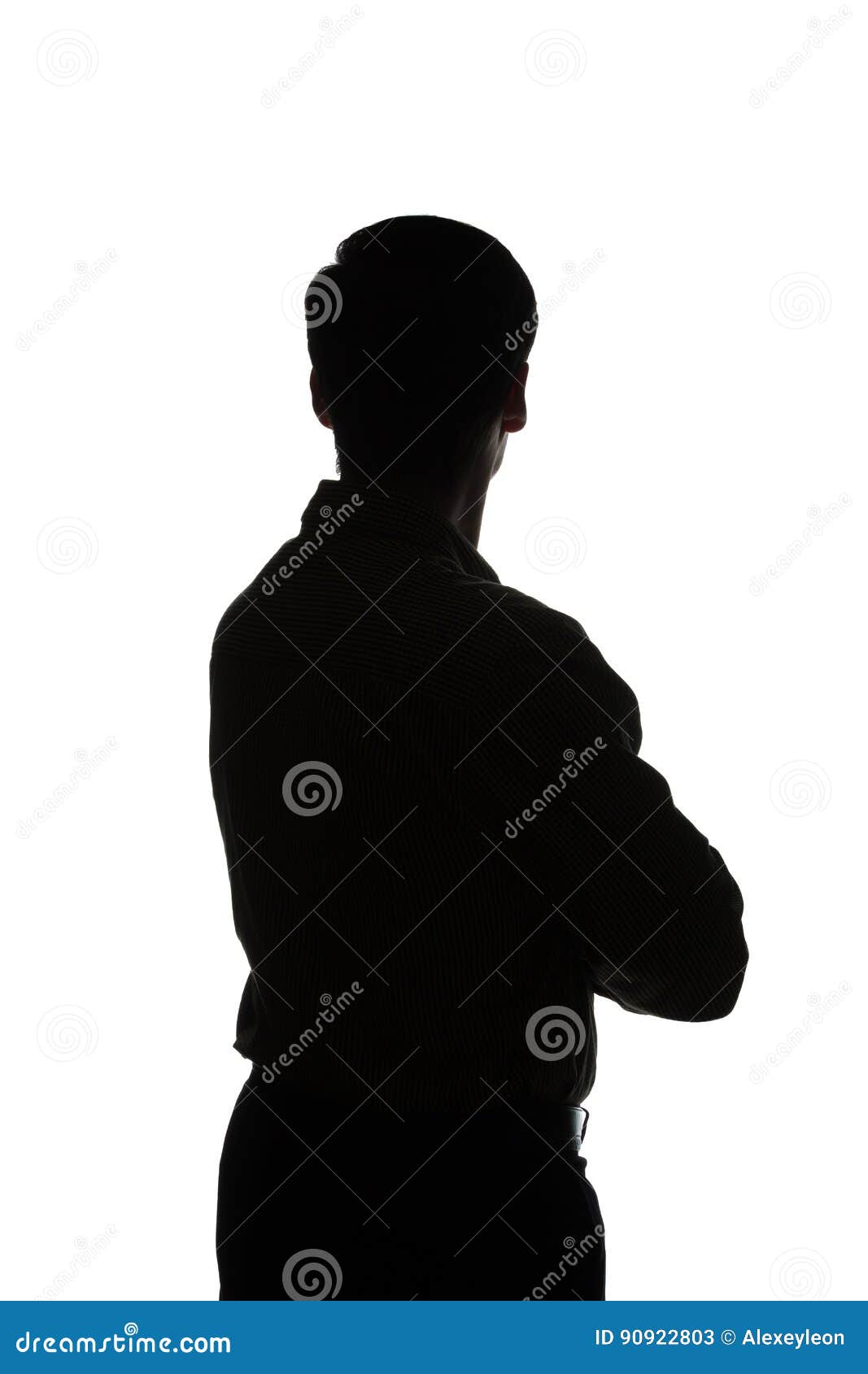 Portrait of a Young Man, Back View Stock Image - Image of classic, look ...