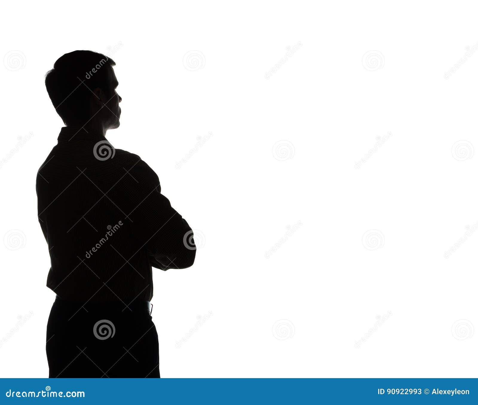 Portrait of a Young Man, Back View Stock Image - Image of look, white ...