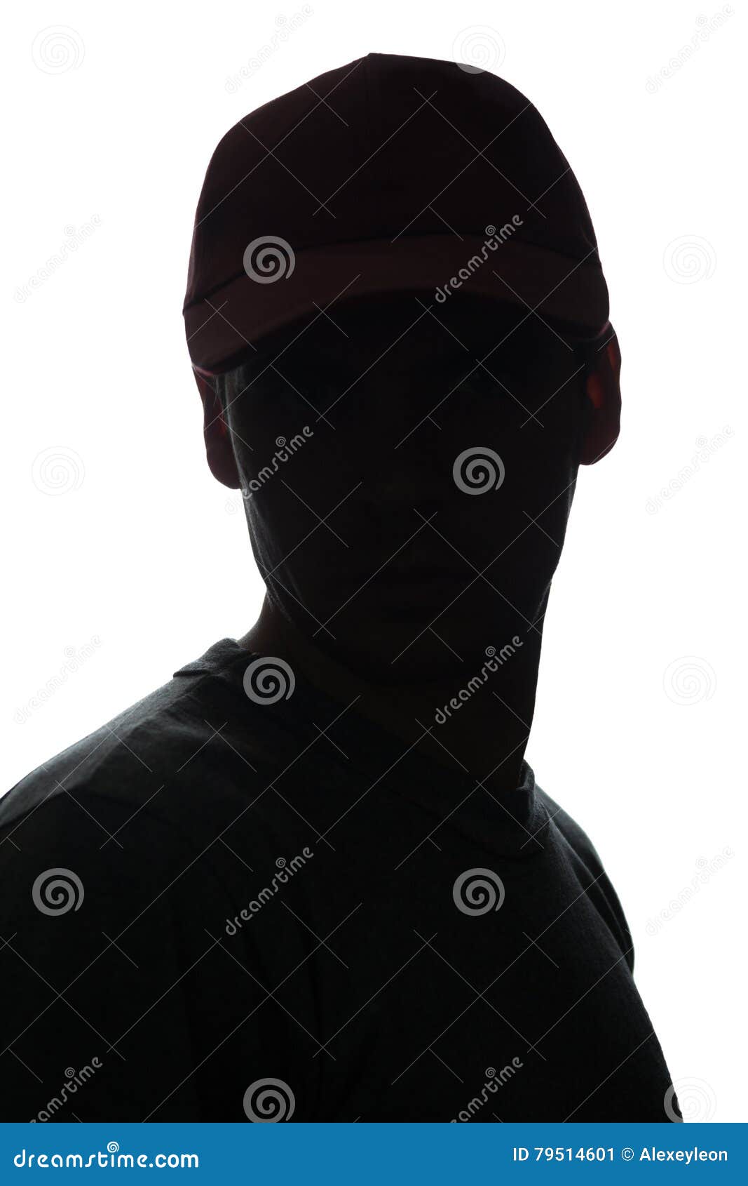 Portrait of a Young Man in Cap, Front View Stock Image - Image of ...