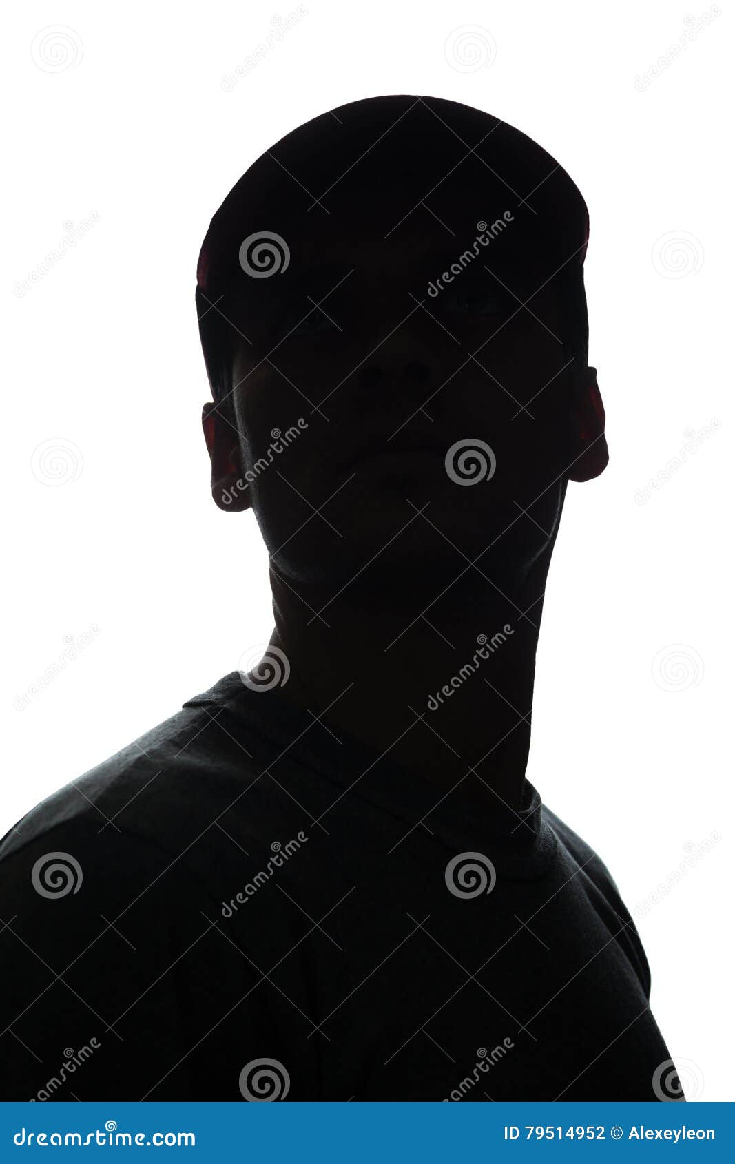Portrait of a Young Man in Cap, Front View Stock Photo - Image of ...