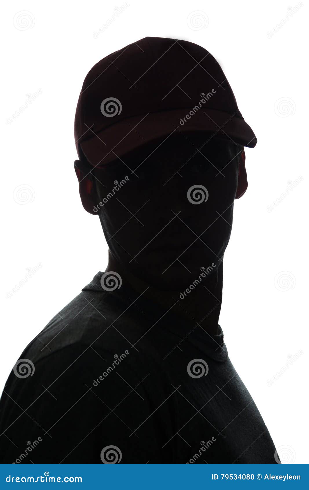 Portrait of a Young Man in Cap, Front View Stock Photo - Image of ...