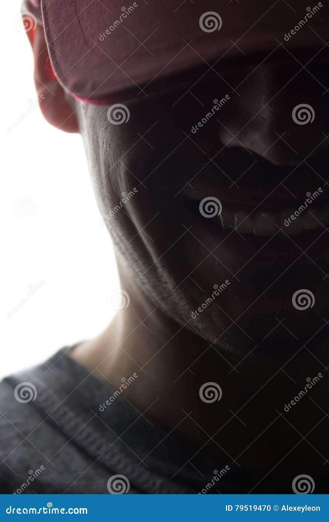 Portrait of a Young Man in Cap Smile, Front View Stock Photo - Image of ...
