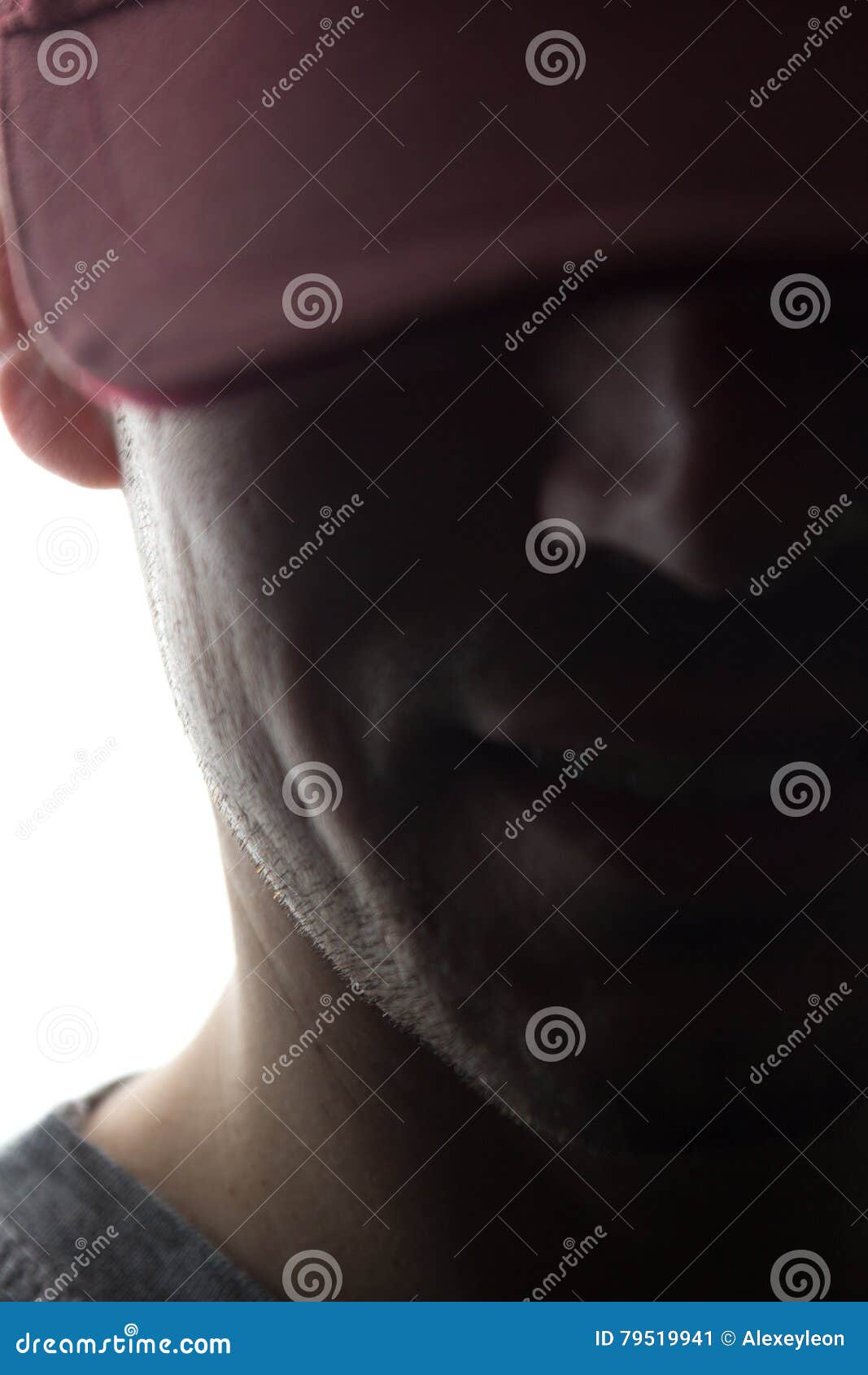 Portrait of a Young Man in Cap Smile, Front View Stock Image - Image of ...