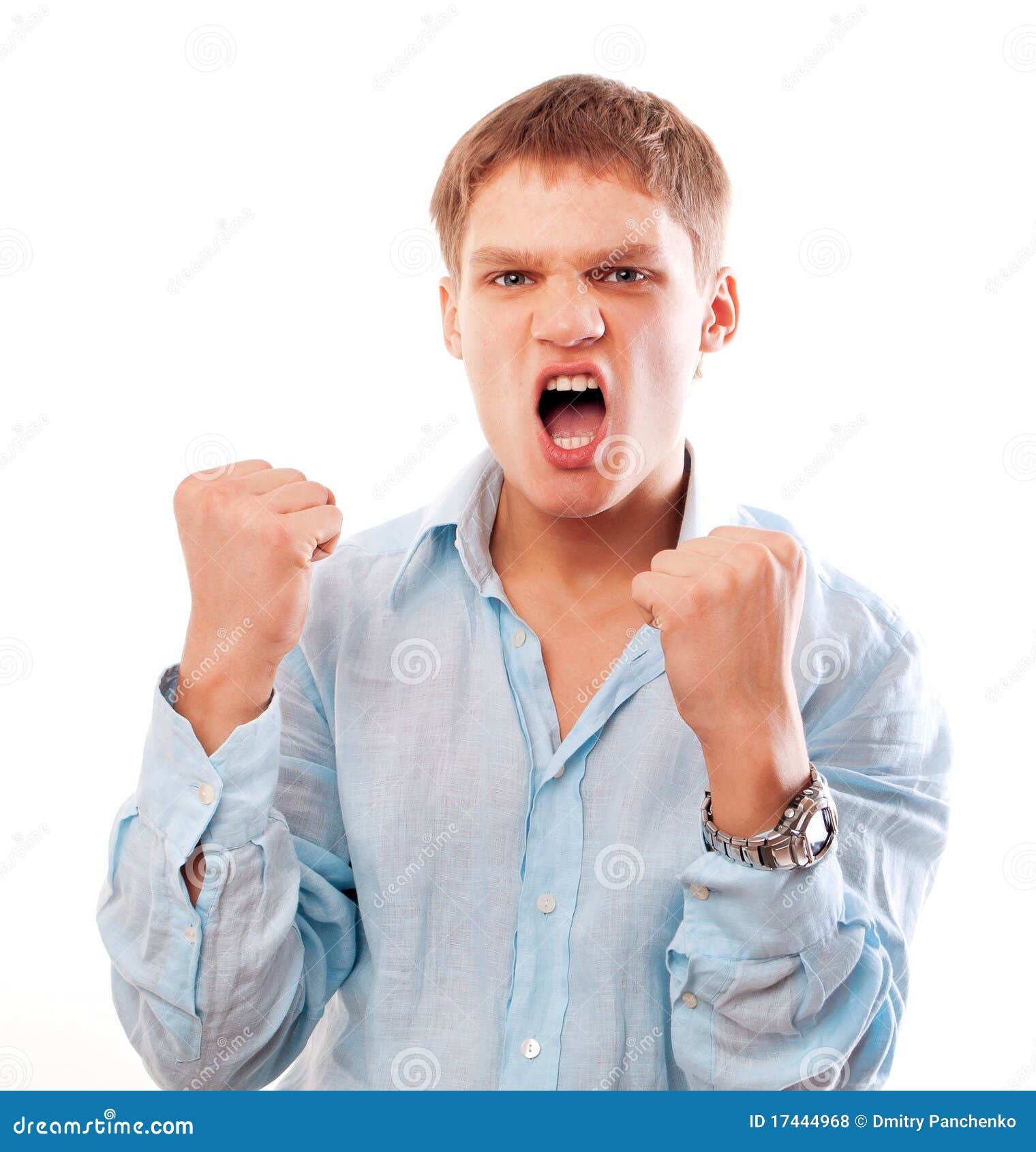 Portrait of Young Man Celebrating Success Stock Photo - Image of joyful ...