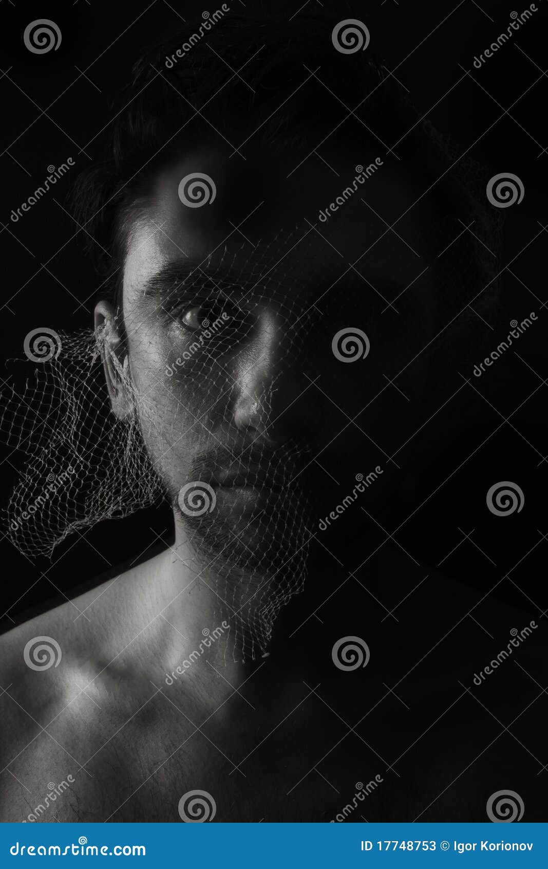 Portrait of Young Man with Crazy Look Stock Image - Image of adult ...