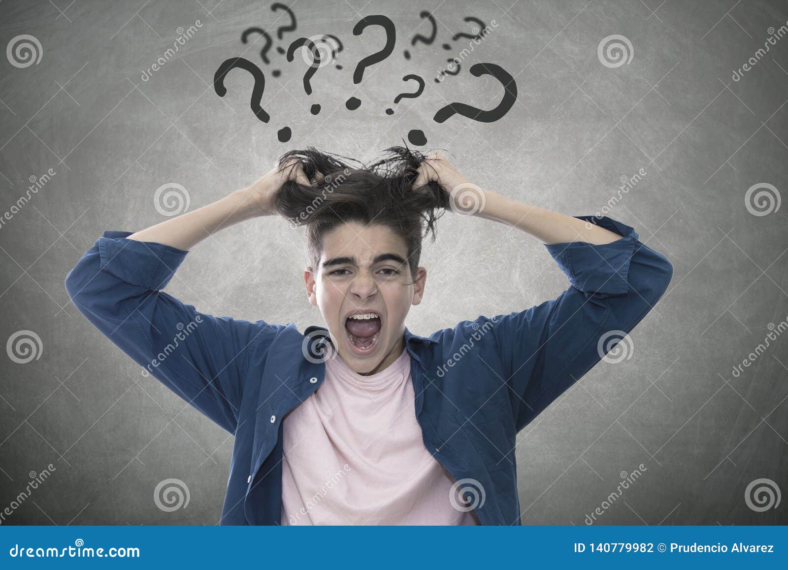 Young Man with Desperate Expression Stock Photo - Image of faces ...
