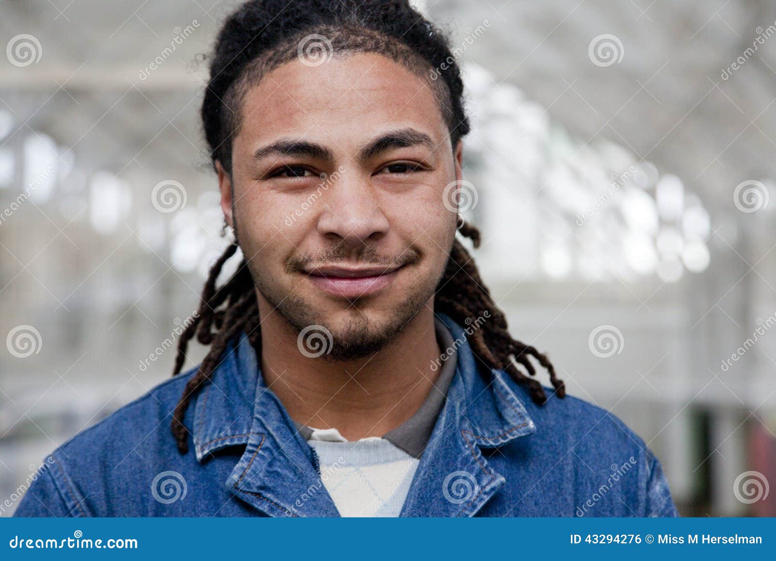 Portrait of Young Man with Dreadlocks Stock Photo - Image of diversity ...